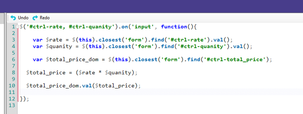 Dynamic row sum calculation in add page? - PHPRad Classic - Radsystems ... Dynamic row sum calculation in add page? - PHPRad Classic - Radsystems ...