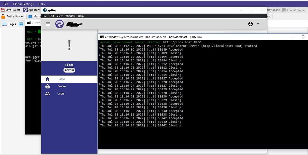 Unable to complete request due to closing the command prompt - PHPRad ...